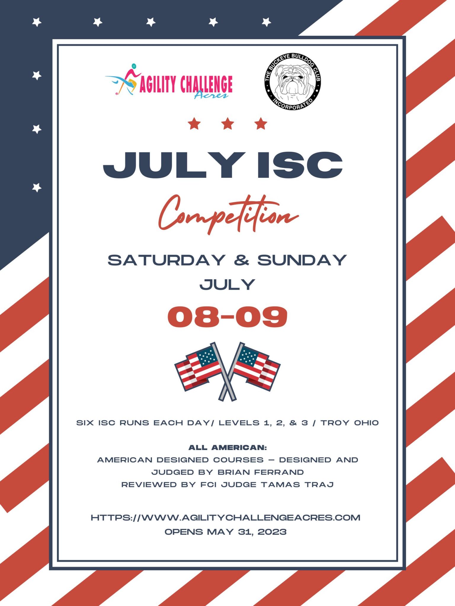 July 8-9, 2023 ISC Competition - Agility Challenge Acres